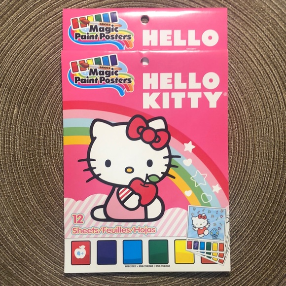 Hello Kitty | Office | 2 Hello Kitty Magic Paint Posters | Poshmark